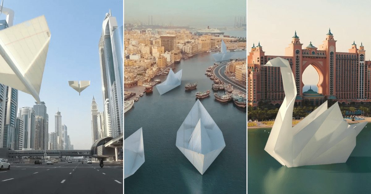 Origami Around UAE by Rohith Rao - Magzoid Magazine