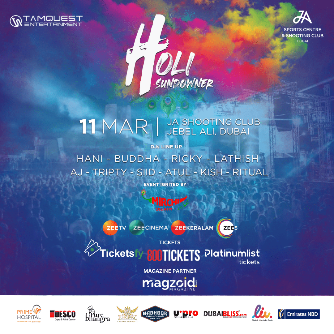 Holi Sundowner in Dubai % - Magzoid Magazine