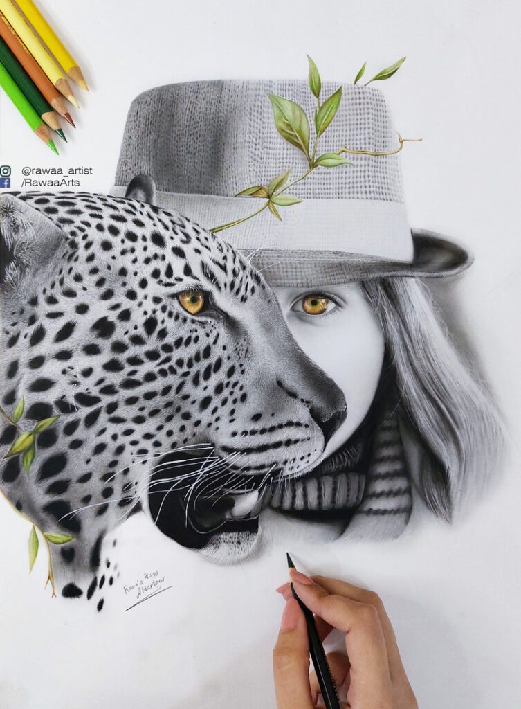 Rawa’a Altartour: Blending figures with nature in emotional art pieces ...